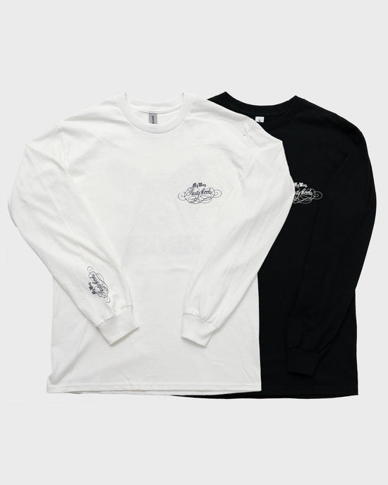 BROSH × FUSTY WORKS L/S TEE OWL LOGO