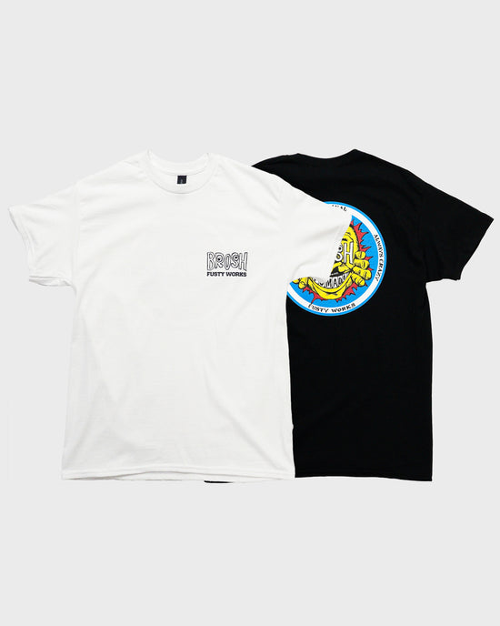 BROSH × FUSTY WORKS S/S TEE FACE LOGO